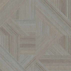 Šedo-hnědá vliesová geometrická tapeta na zeď, 43846, Terra, Cristiana Masi by Parato