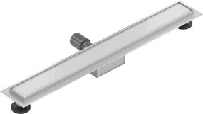 Mexen Flat MGW liniový odtok 50 cm, bílé sklo - 1027050-15