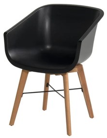 Černé plastové zahradní židle v sadě 2 ks Amalia – Hartman