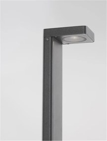NV 9492770 Venkovní sloupkové svítidlo POET antracitový hliník a čiré sklo LED 8W 3000K 220-240V 94st. IP65 - NOVA LUCE
