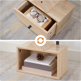 Designová knihovna Marelo 135 cm hnědá/černá