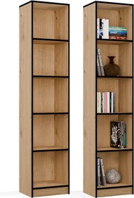 Knihovna R40 40 cm dub Artisan/černá