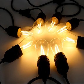 LED světelný řetěz Basic, 10m, (bez žárovek)