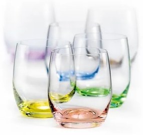 Crystalex - Bohemia Crystal Crystalex sklenice na nealko Club Rainbow 300 ml, 6 ks (mix barev)
