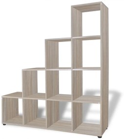 vidaXL 242551 Marketos Staircase Bookcase/Display Shelf 142 cm Oak