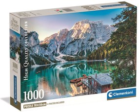 Clementoni - Puzzle 1000 Smaragdové jezero Braies