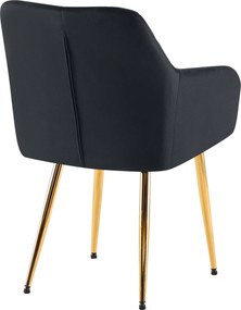 Jídelní židle Monett samet G – černá