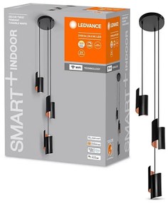 Ledvance - LED Stmívatelný lustr na lanku SMART+ DECOR 3xLED/8W/230V černá Wi-Fi