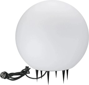 Zahradní lampa Kula do zahrady Led Bílá Zapichovací Kabel 230V E27 40cm IP65