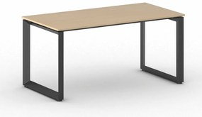 Kancelářský stůl PRIMO INSPIRE, 160x80 cm, černá podnož, buk