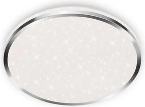 Stropní LED svítidlo hvězdné nebe BRILONER průměr 33cm 18W IP44 chrom 3403118