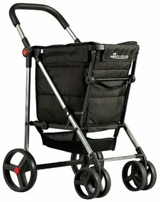 Rolser Skládací nákupní vozík na kolečkách Basket Polar 4Big, černá