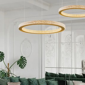 LED lustr Fiore 60 zlaté