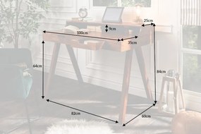 Psací stůl s úložným prostorem APIS Dekorhome 100x60x84 cm