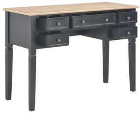 vidaXL Psací stůl černý 109,5 x 45 x 77,5 cm dřevo