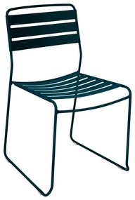 OnaDnes -20% Modrá kovová stohovatelná zahradní židle Fermob Surprising