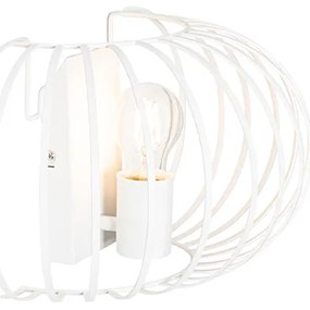 Designová nástěnná lampa bílá 39 cm - Johanna