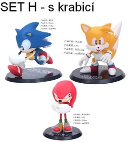 Různé sety figurek Ježek Sonic a přátelé Set: set H - 3 figurky