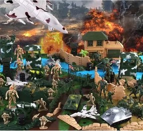 Vojenská základna XXL SOLDIERS – sada 300 ks
