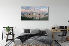 akrylový obraz Město Horní rovina 140x70 cm