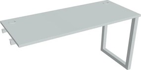 Hobis Kancelářský pracovní stůl k řetězení Hobis UEO 1400R, bílá RAL 9016, deskaakát