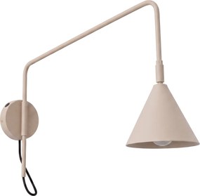 Sollux Lighting Nástěnné svítidlo NOX 1 taupe s vypínačem