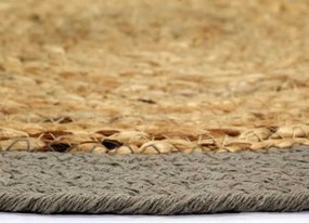 Prostírání 4 ks přírodní a šedé 38 cm juta a bavlna 133860