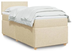 Box spring postel s matrací krémová 80 x 200 cm textil 3288805