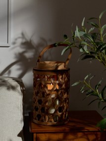 Sinsay - Dřevěný lampion - hnědá