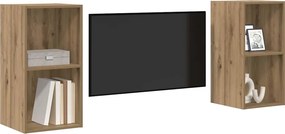 Sestava TV skříněk 2 ks Artisanový dub Kompozitní dřevo 3393557