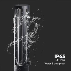LED Venkovní lampa LED/10W/230V 3000K IP65 80 cm černá