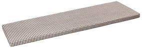 Bellatex Sedák na lavici hladký Kostička hnědá 40x120 cm