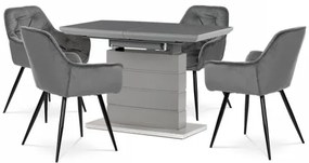 Jídelní židle šedá sametová DCH-421 GREY4