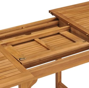 vidaXL Marketos Rozkládací zahradní stůl (110–160) x 80 x 75 cm masivní teak