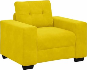 Set pohovek 3 ks Žlutá samet 3324645