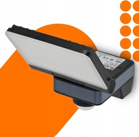 LED Reflektor se senzorem pohybu a soumraku LED/24W/230V 4200K IP54 černá