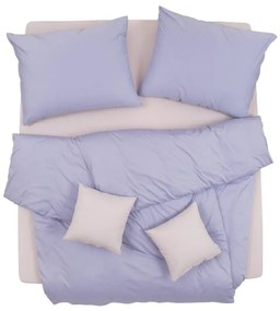 SCANquilt povlečení JERSEY UNI fialková 140 x 200/70 x 90 cm