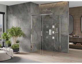 Mexen Omega sprchový kout 130x90cm, 8mm sklo, chromový profil-čiré sklo, 825-130-090-01-00
