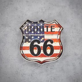 Světelný LED nápis Route 66 USA