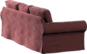 Potah na pohovku IKEA  Ektorp 3-místná, rozkládací STARÝ MODEL PIXBO barva červená látka lesklé, sametová