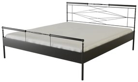 Nábytek ATIKA s.r.o. Kovová postel KELLY Povrchová úprava: černá, Rozměr: 140 x 200 cm