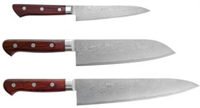 sada japonských damaškových nožů KIYA 49 layers