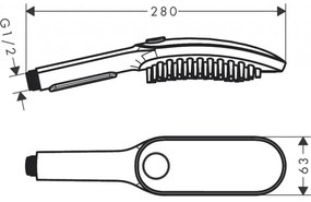 Hansgrohe DogShower - Ruční sprcha pro psa 150 x 63 mm, růžová 26640560