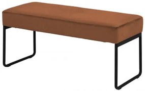 Jídelní lavice Xia (měděná, 95x46x38 cm)