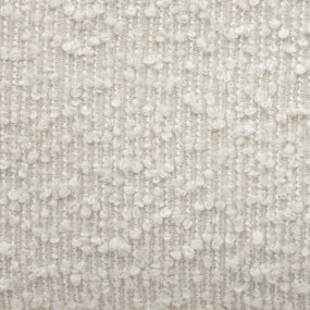 Sada 4 textilních košů BOUCLETTE, 15,5 x 15,5 x 11 cm - bílý