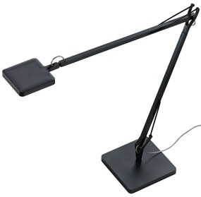 Flos Kelvin LED, antracitová stolní lampa na pracovní stůl, 8W LED 3000K, 48+58cm