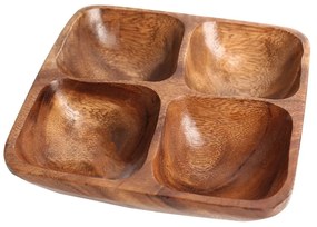 Hnědá dřevěná servírovací mísa Kora – Premier Housewares