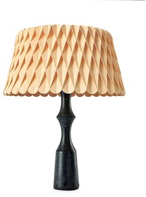 Luxusní stolní lampa z dřevěné dýhy a mramoru Lola Lux  Luxusní stolní lampa z dřevěné dýhy a mramoru Lola Lux Rozměr: ⌀ 560 mm x 740 mm, Dekor:…