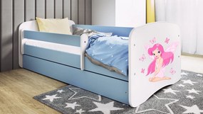Dětská postel Babydreams víla s motýlky modrá