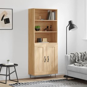 Skříň highboard dub sonoma 69,5 x 34 x 180 cm kompozitní dřevo,  3189952